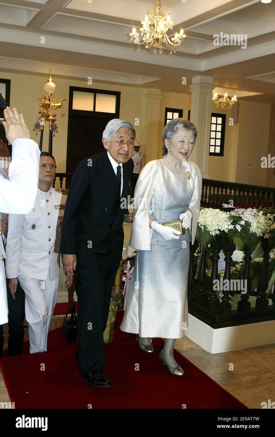 Japanese Emperor Akihito and Empress Michiko of Japan attend the Royal ...