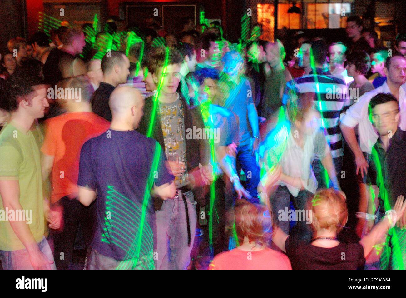 Ambiance inside Parisian club and concert hall, 'La Scene' located rue ...