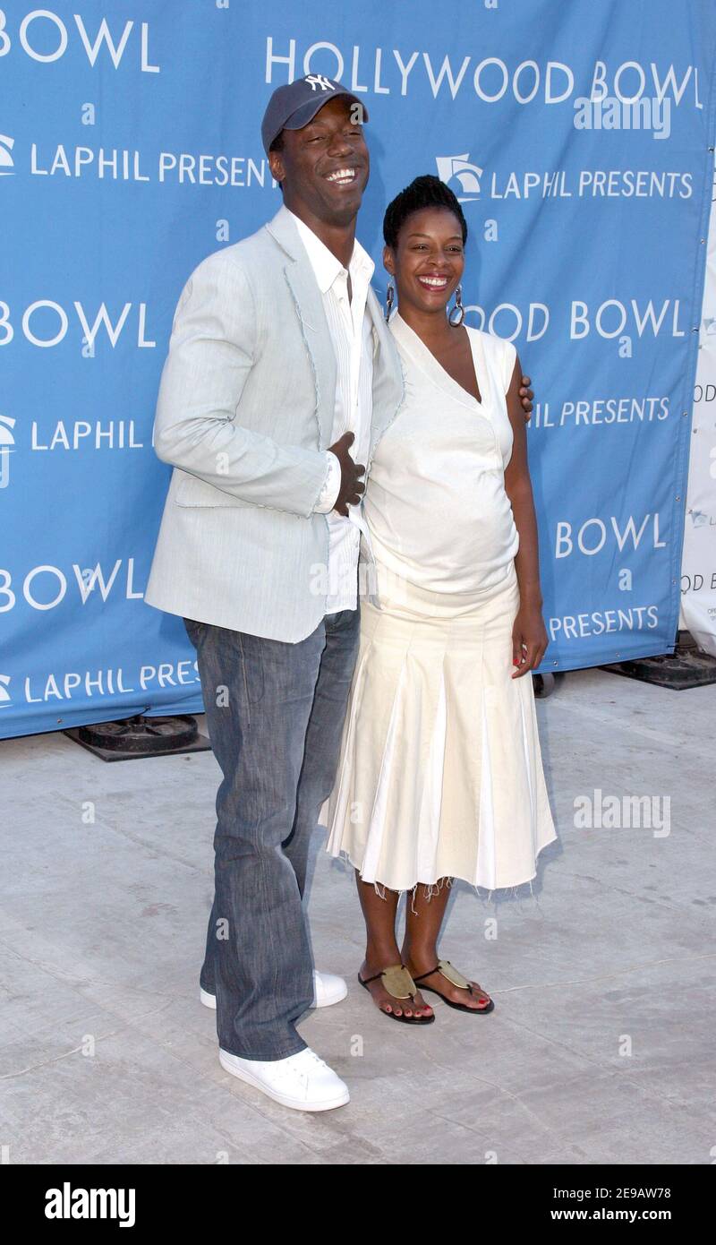 Isaiah Washington and his wife Jenisa attend Hollywood Bowl opening ...