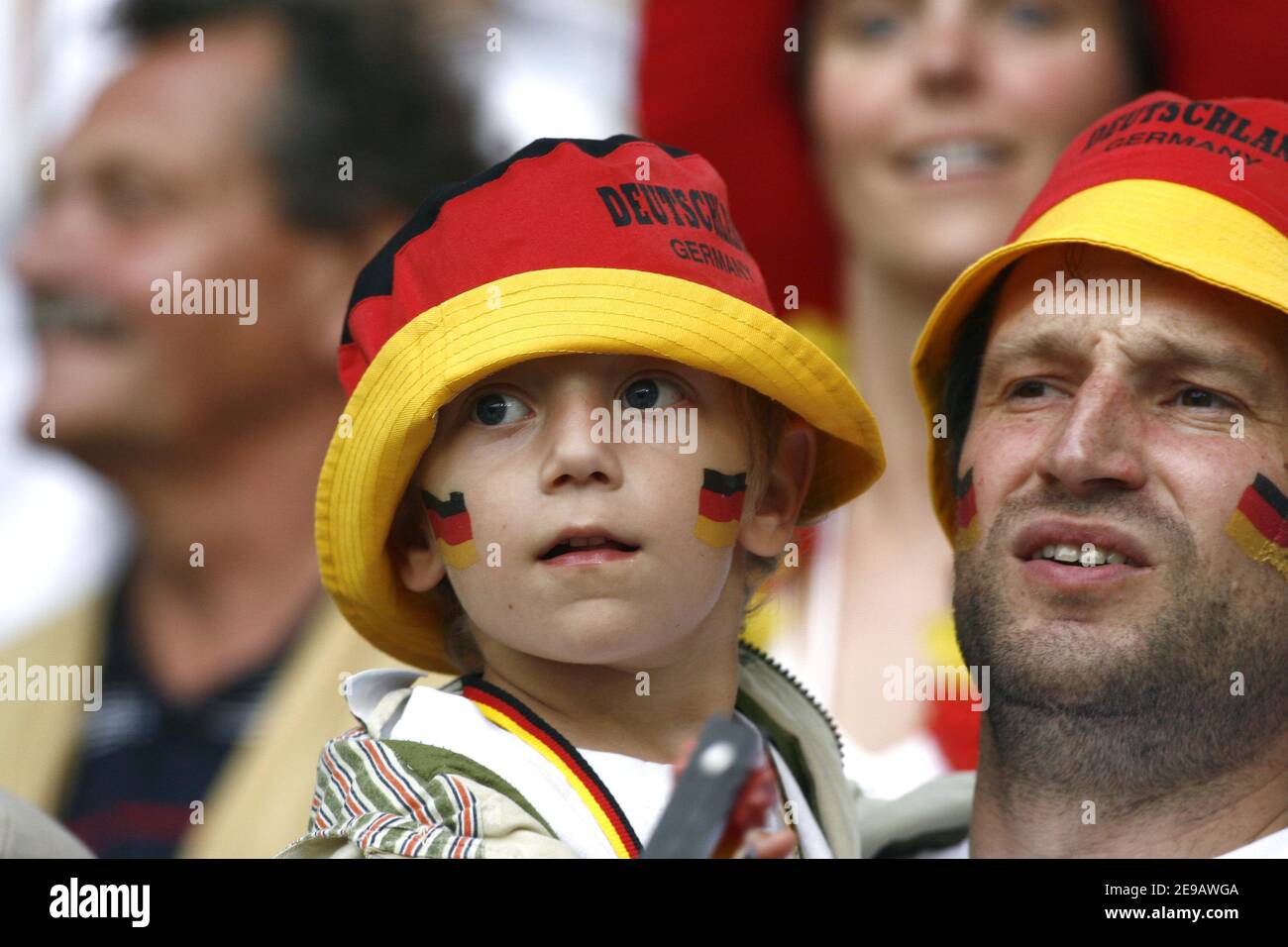 Germany's fans during the World Cup 2006, Germany vs Poland at the ...