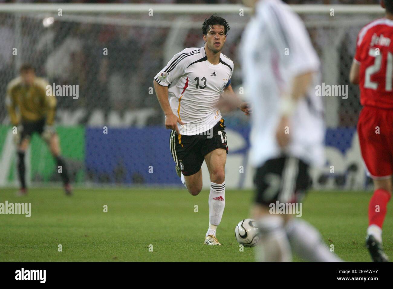 Germany's Michael Ballack during the World Cup 2006, Germany vs Poland ...