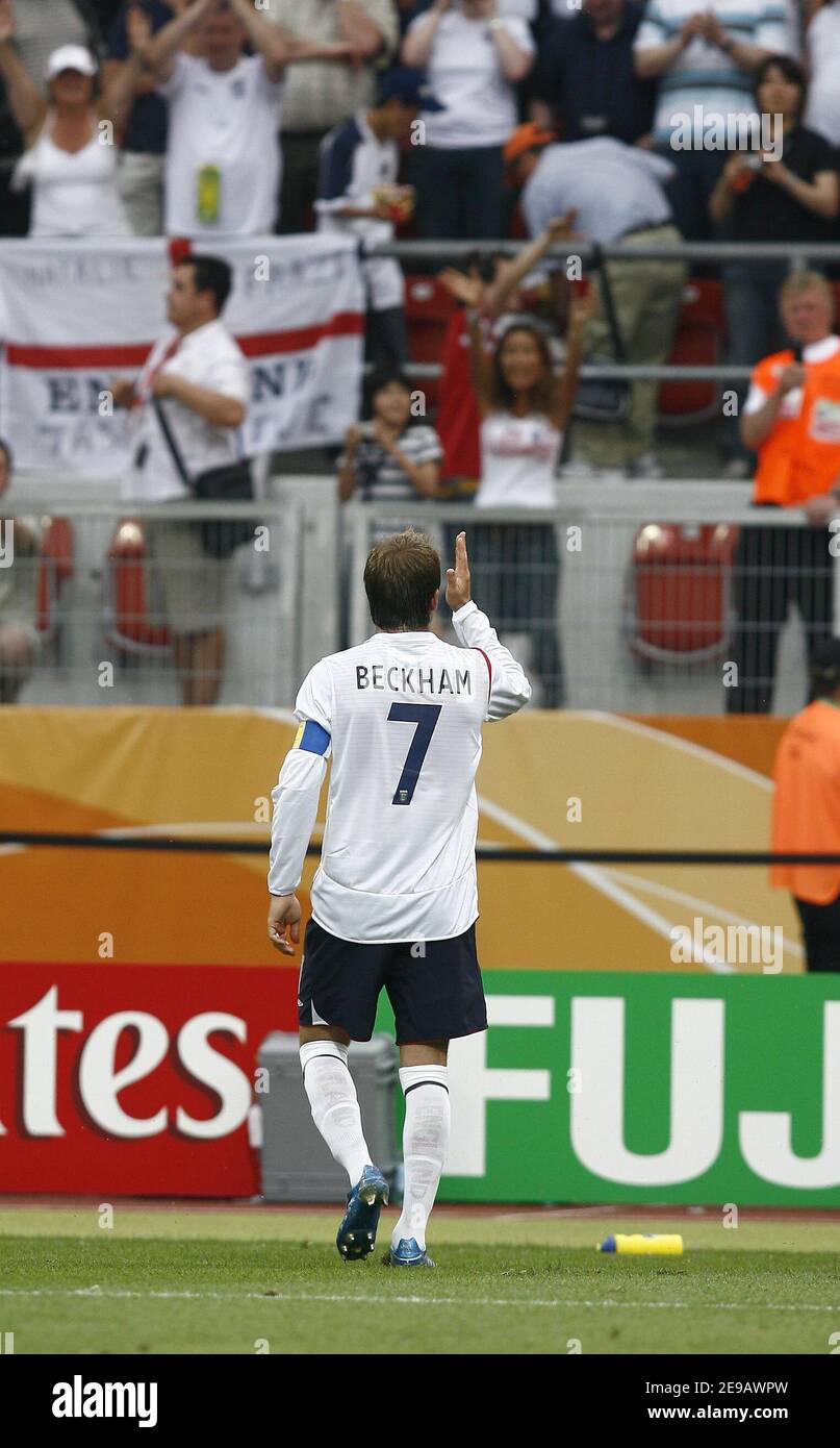 England's David Beckham during the World Cup 2006, England vs Trinidad ...