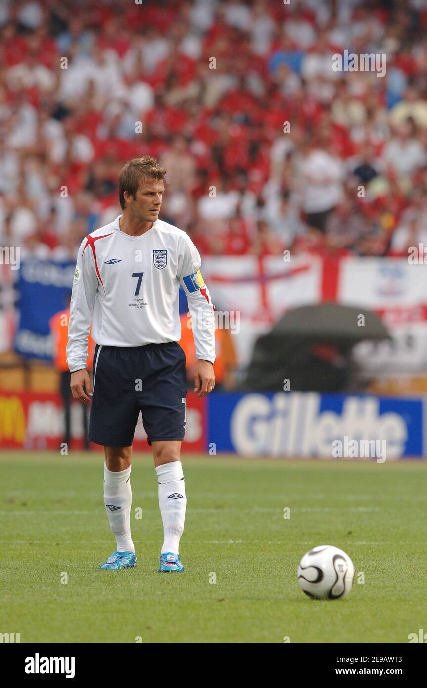 England's David Beckham during the World Cup 2006, England vs Trinidad ...
