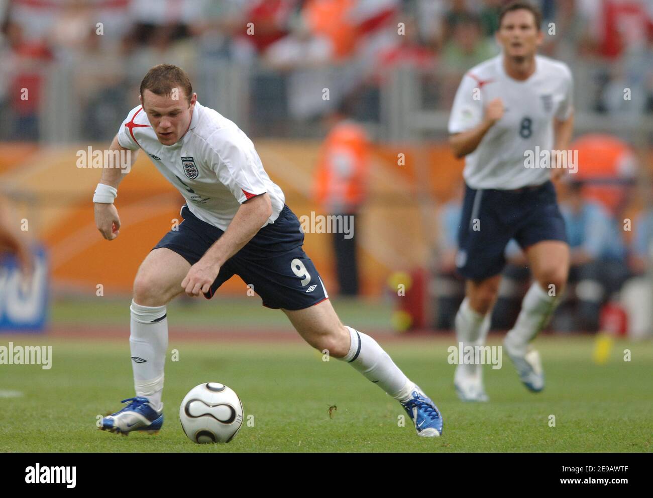 England's Wayne Rooney in action during the World Cup 2006, England vs ...