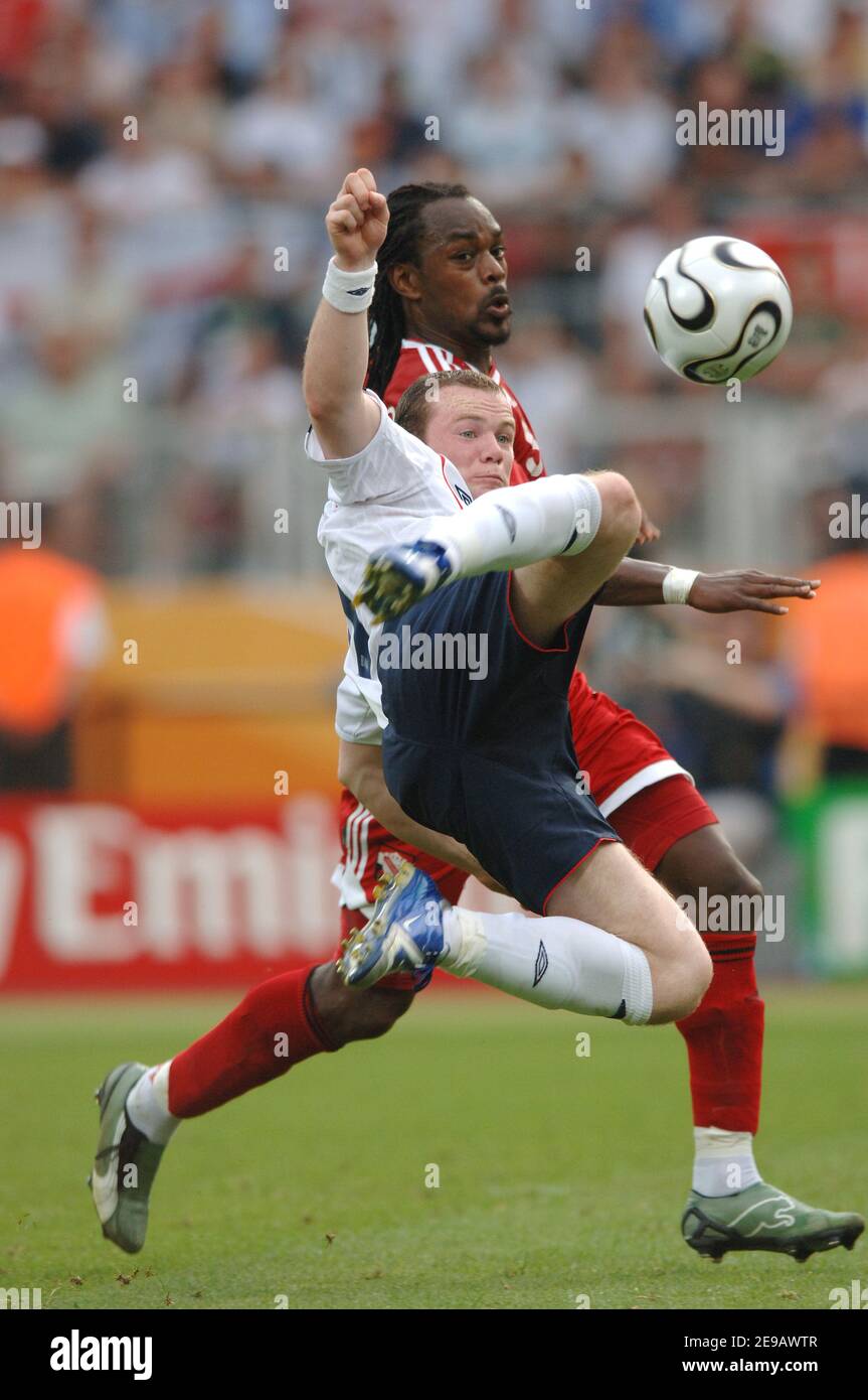 England's Wayne Rooney in action during the World Cup 2006, England vs ...