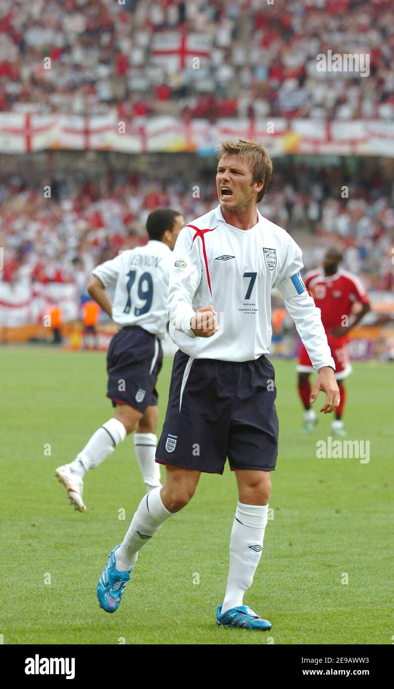 England's David Beckham during the World Cup 2006, England vs Trinidad ...