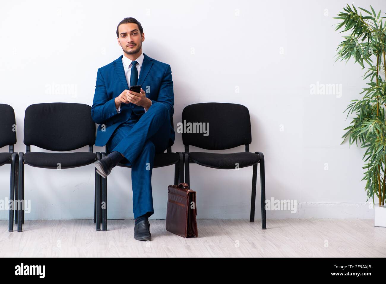 Employee interview texting hi-res stock photography and images - Alamy