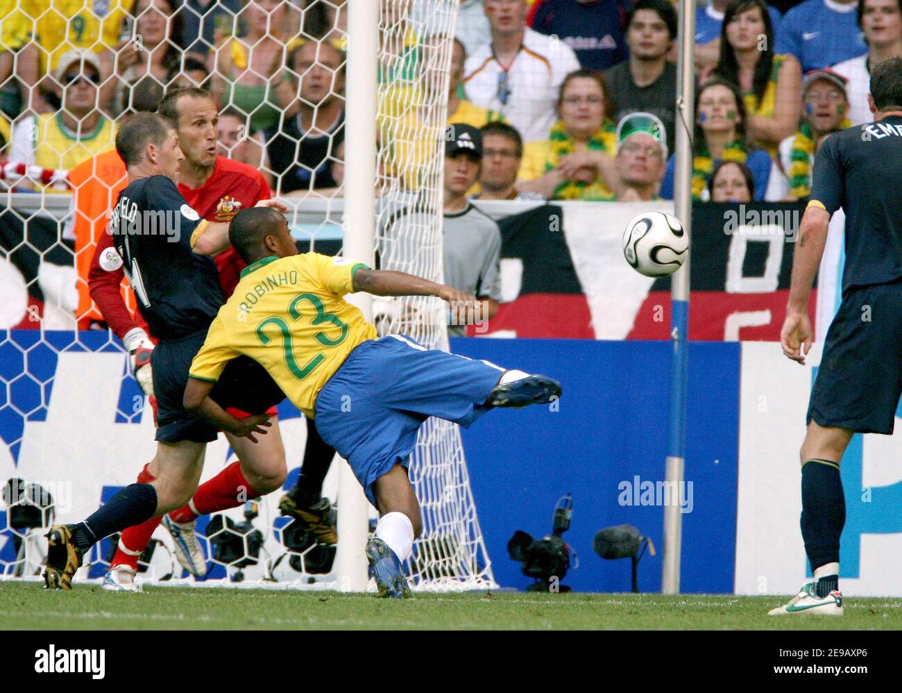 Brazil's Robinho during the World Cup 2006, Group F, Brazil vs ...