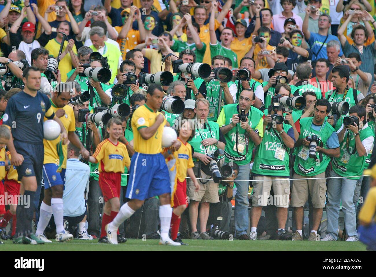Brazil's soccer team arrives during the World Cup 2006, Group F, Brazil ...