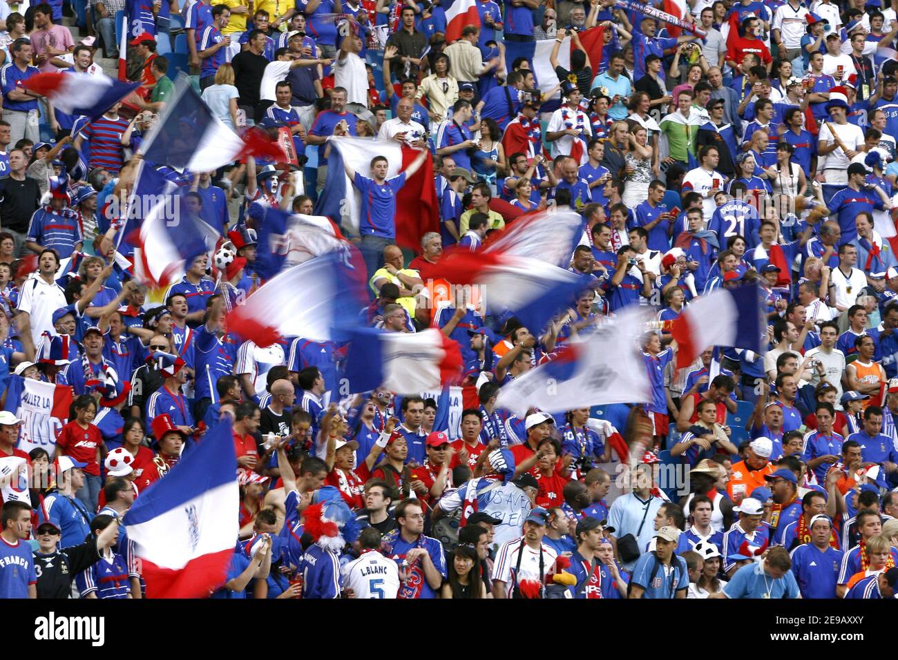 France's Fans during the World Cup 2006, Group G, France vs South Korea ...