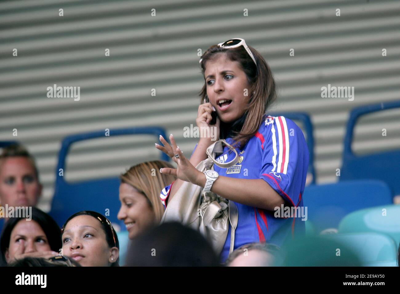 Franck Ribery's wie attends the World Cup 2006, Group G, France vs ...