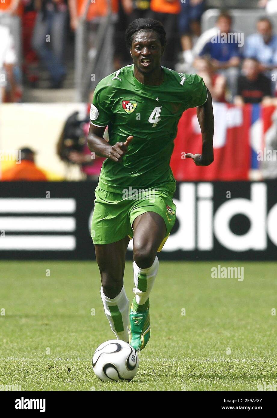 Togo'sEmmanuel Adebayor during the World Cup 2006, Group G, Togo vs ...