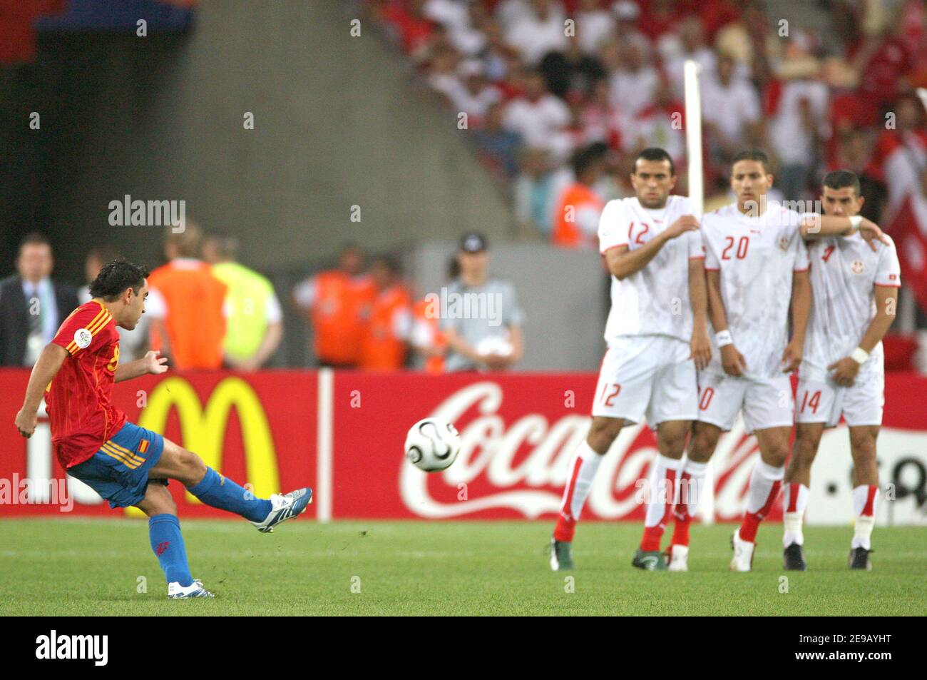 Spain's Xavi during the World Cup 2006, Group H, Spain vs Tunisia at ...