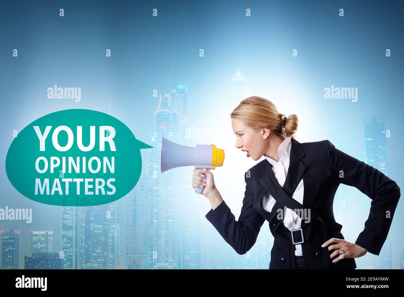 Concept of receiving feedback from the customers Stock Photo - Alamy