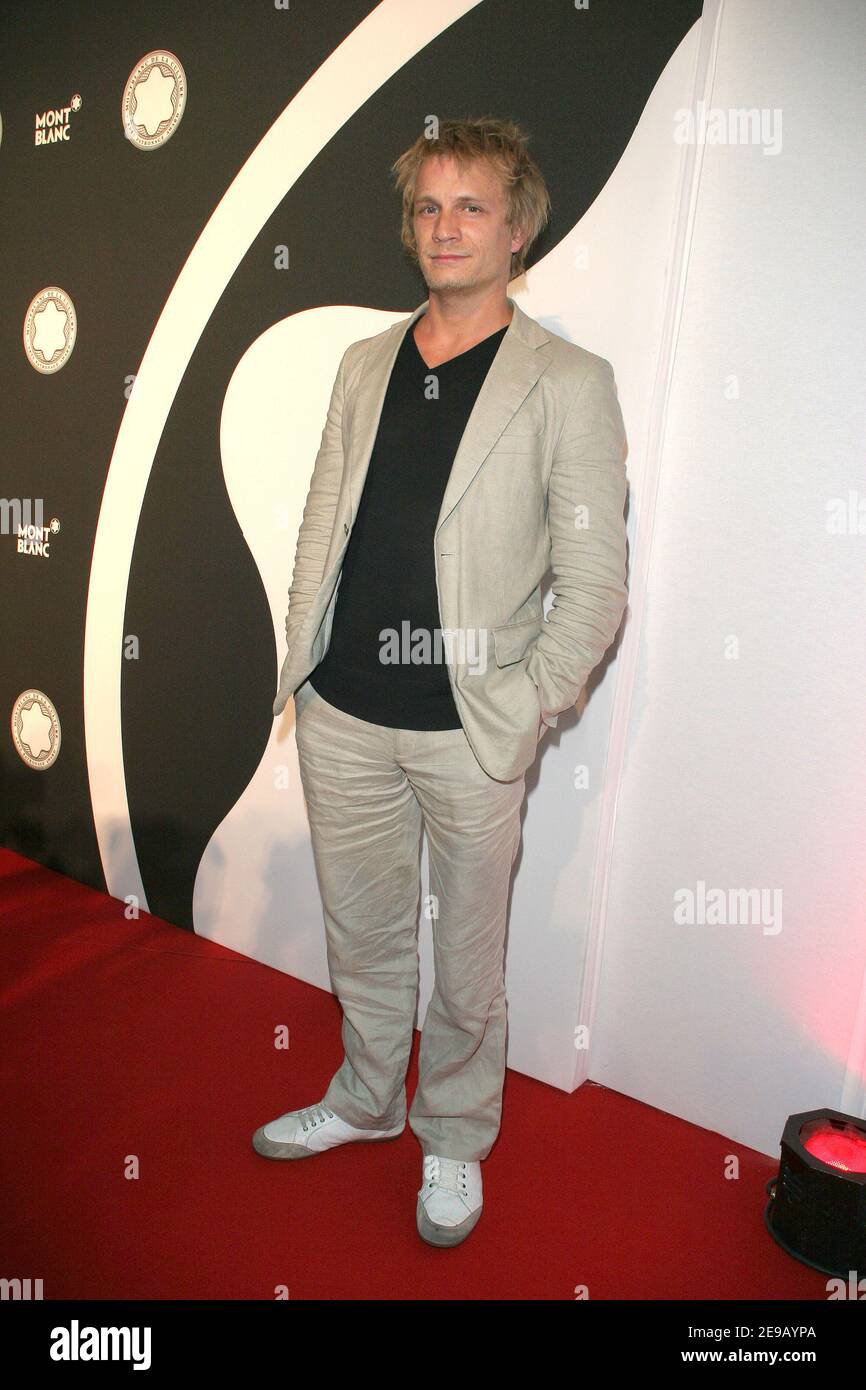 French actor Jeremie Renier attends the 15th prize 'Montblanc of ...