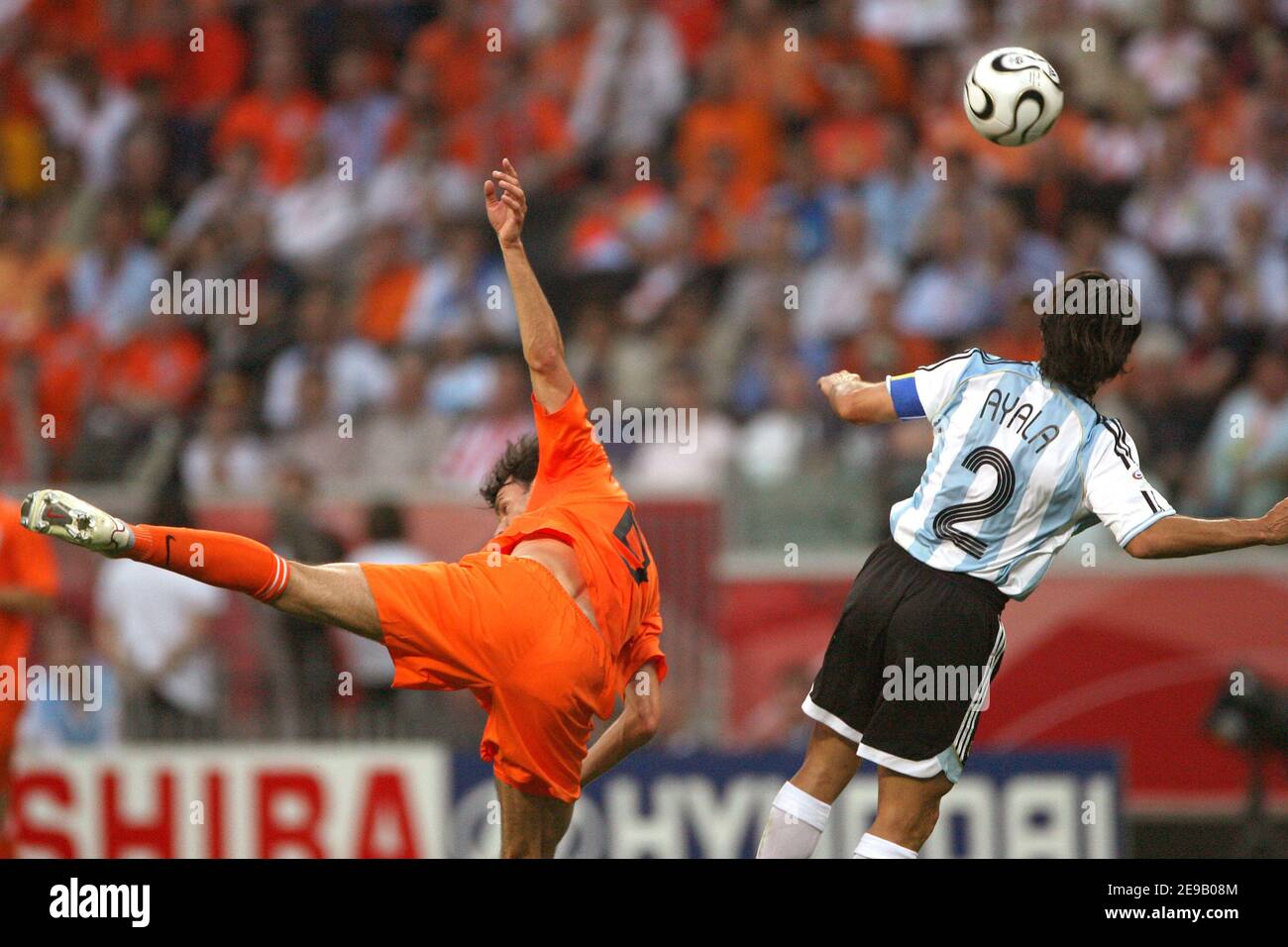 Argentina's Roberto Ayala during the World Cup 2006, Group C ...