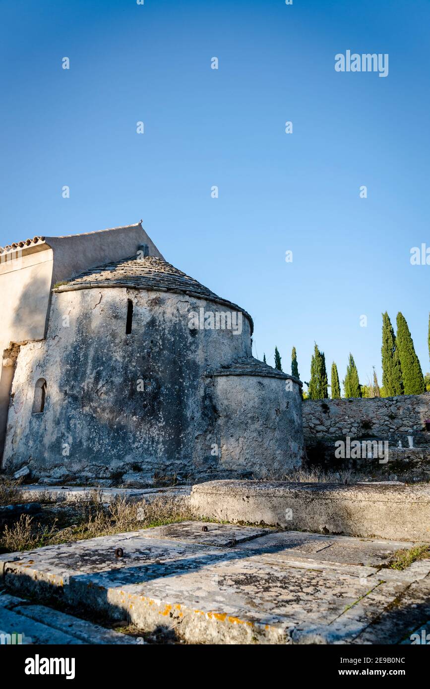Medieval Saint Mary's Church and cemetery, Makovac, Mali Iz, Island of ...