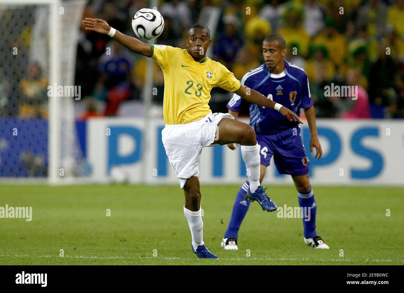 Brazil's Robinho during the World Cup 2006, Group F, Japan vs Brazil at ...