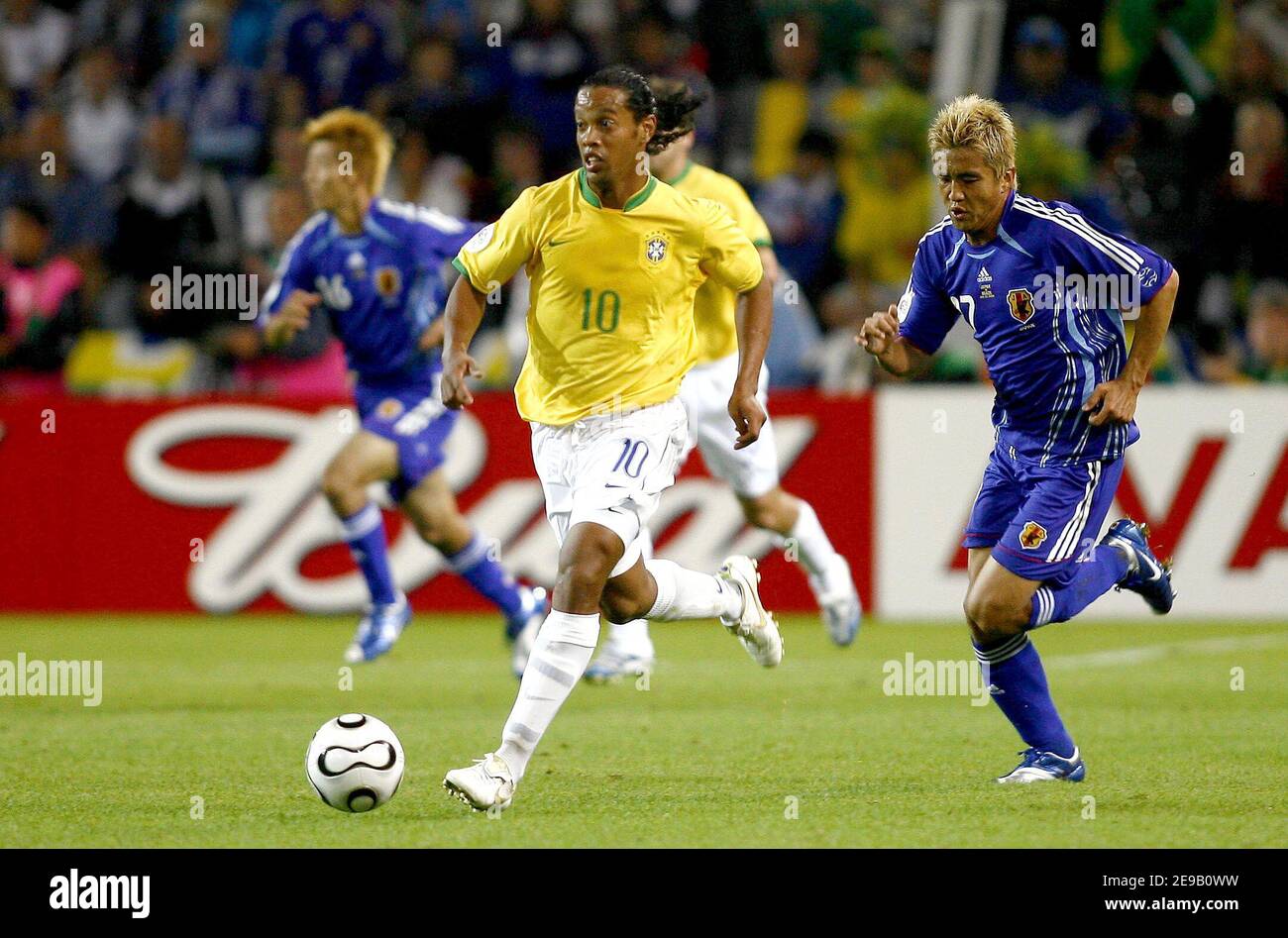 Brazil's Ronaldinho during the World Cup 2006, Group F, Japan vs Brazil ...