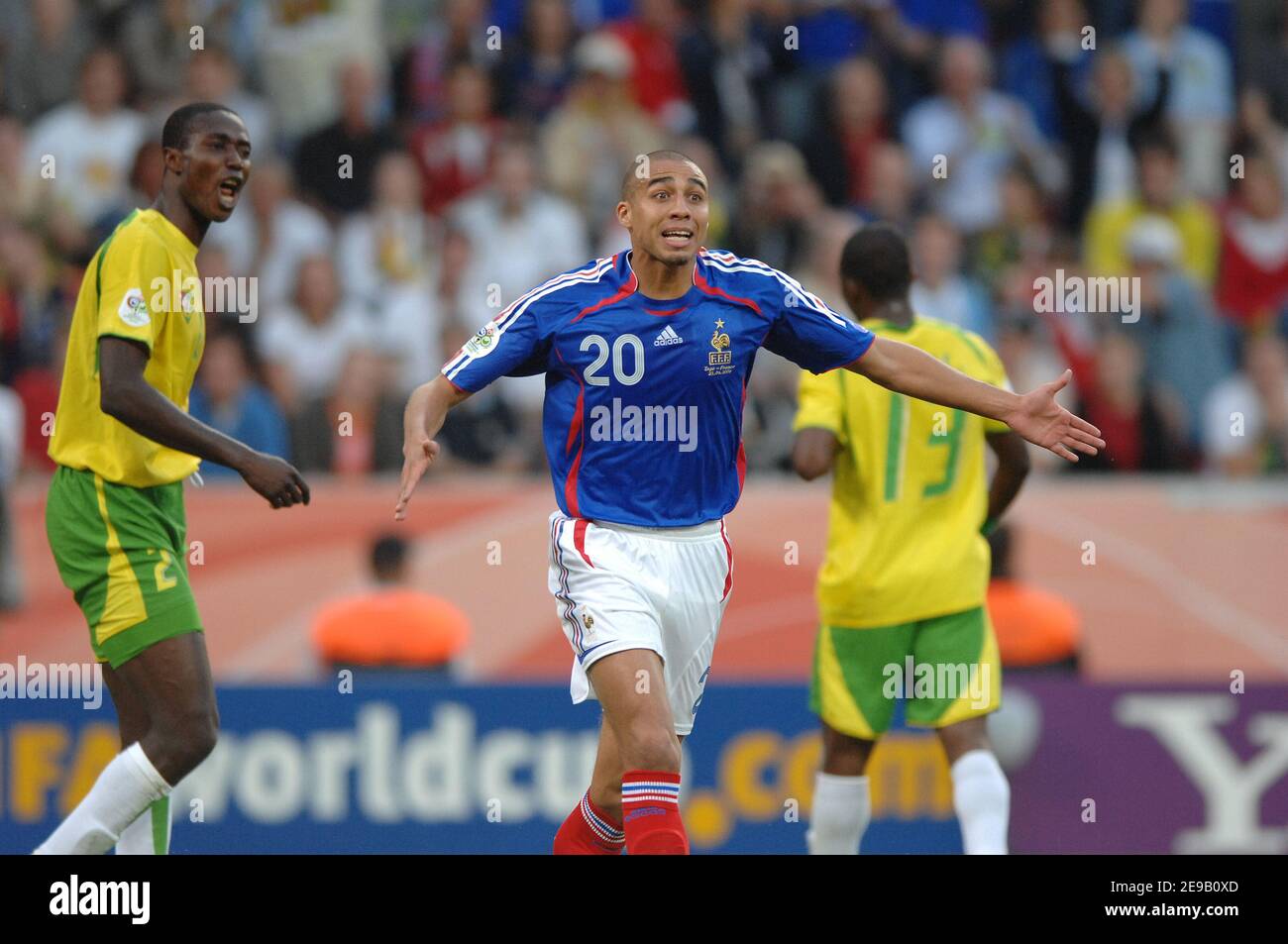 France's David Trezeguet reacts during the 2006 FIFA World Cup-Group G ...
