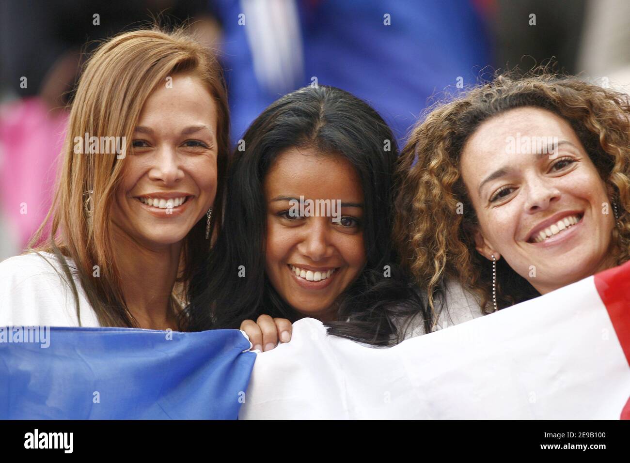 France's fans during the 2006 FIFA World Cup-Group G, France vs Togo ...
