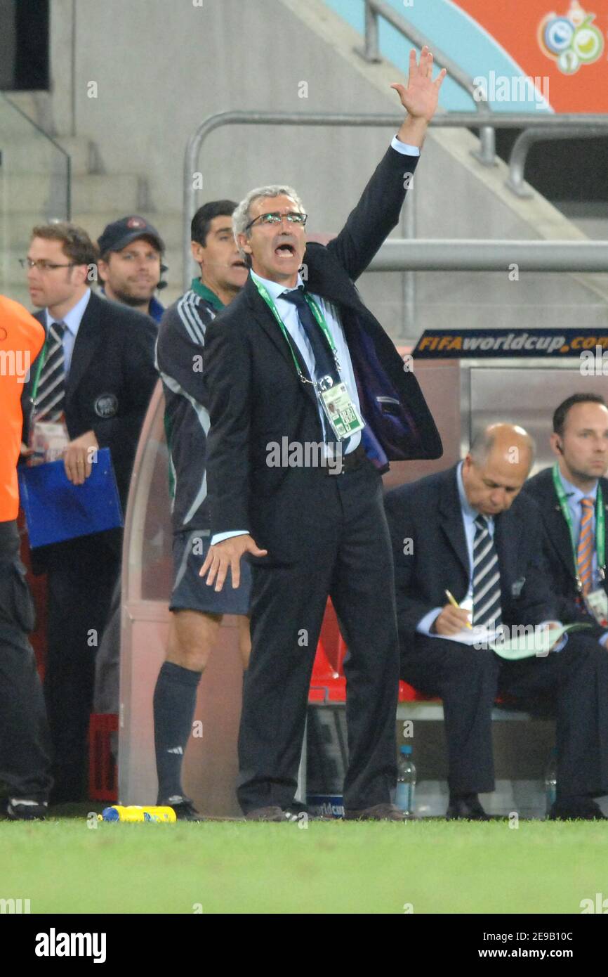 French coach Raymoond Domenech reacts during the 2006 FIFA World Cup ...