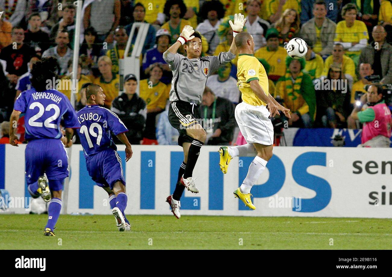 Brazil's Ronaldo during the World Cup 2006, Group F, Japan vs Brazil at ...