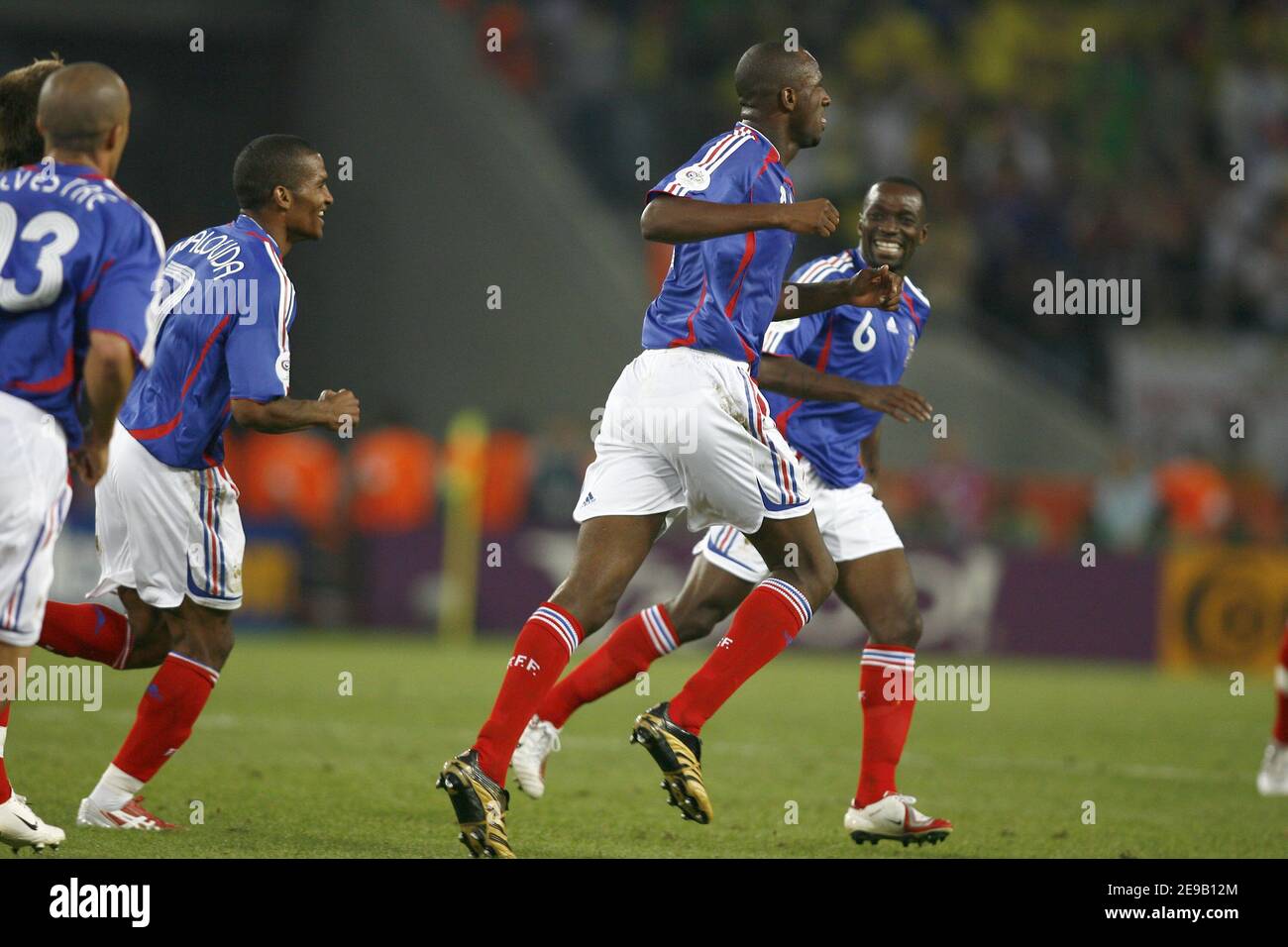 France's Patrick Vieira celebrates after his opening goal during the ...