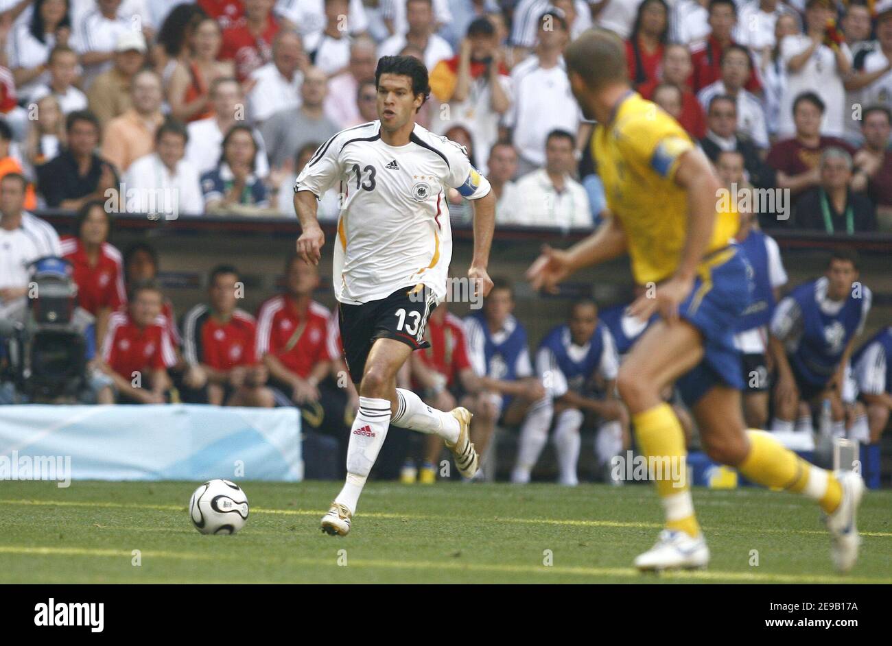 Germanys michael ballack in action hi-res stock photography and images ...