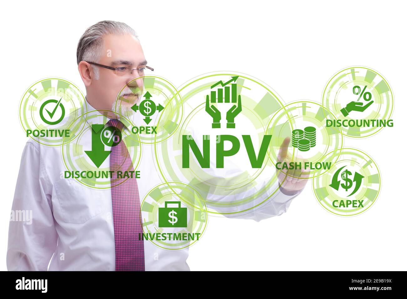 Concept of NPV - Net Present Value in evaluation Stock Photo - Alamy