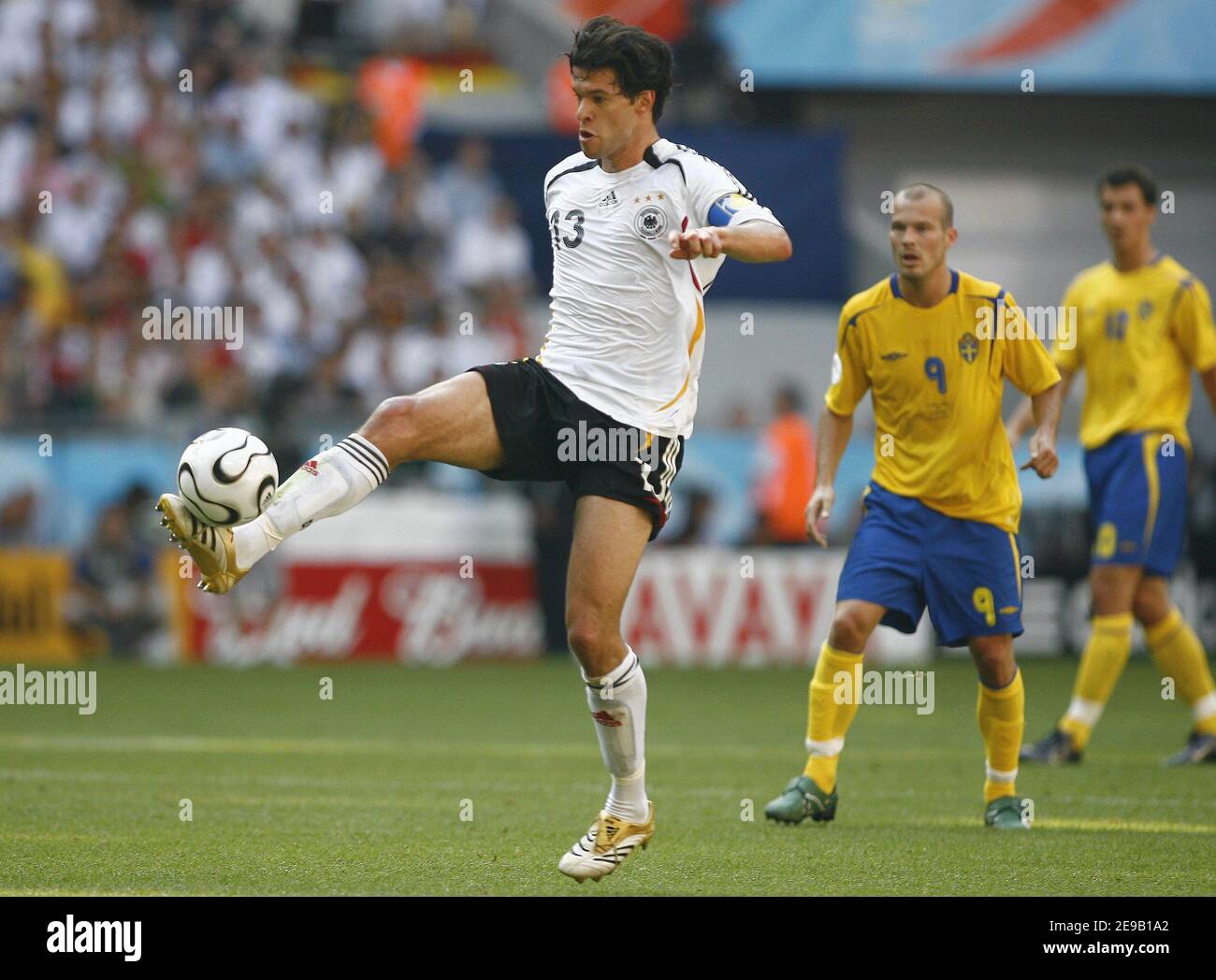 Germany's Michael Ballack during the World Cup 2006, Second round ...