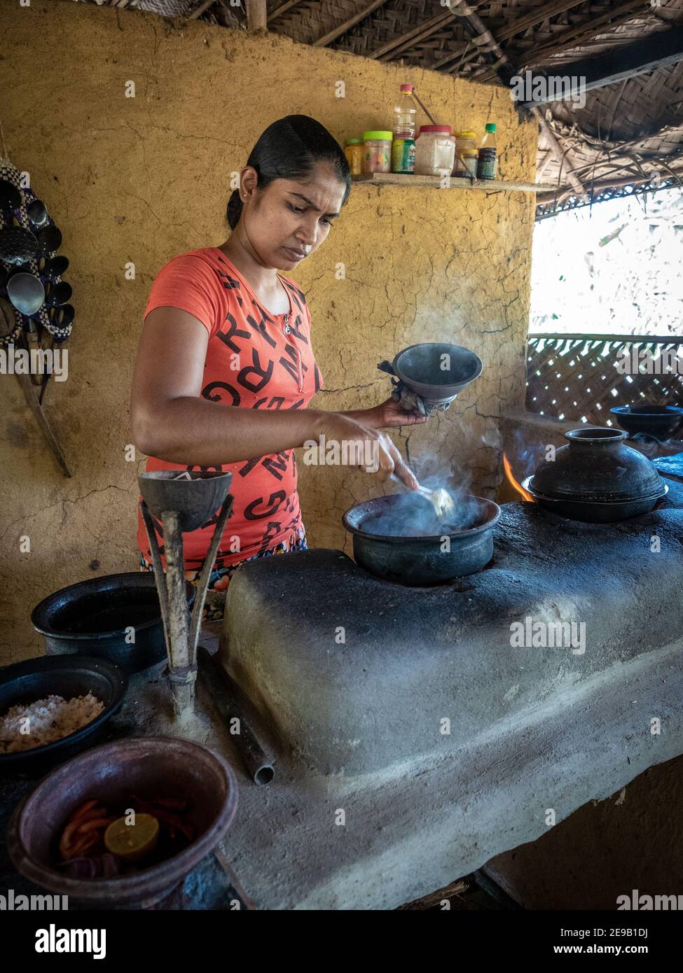 Indian rural woman cooking food hi-res stock photography and images - Alamy