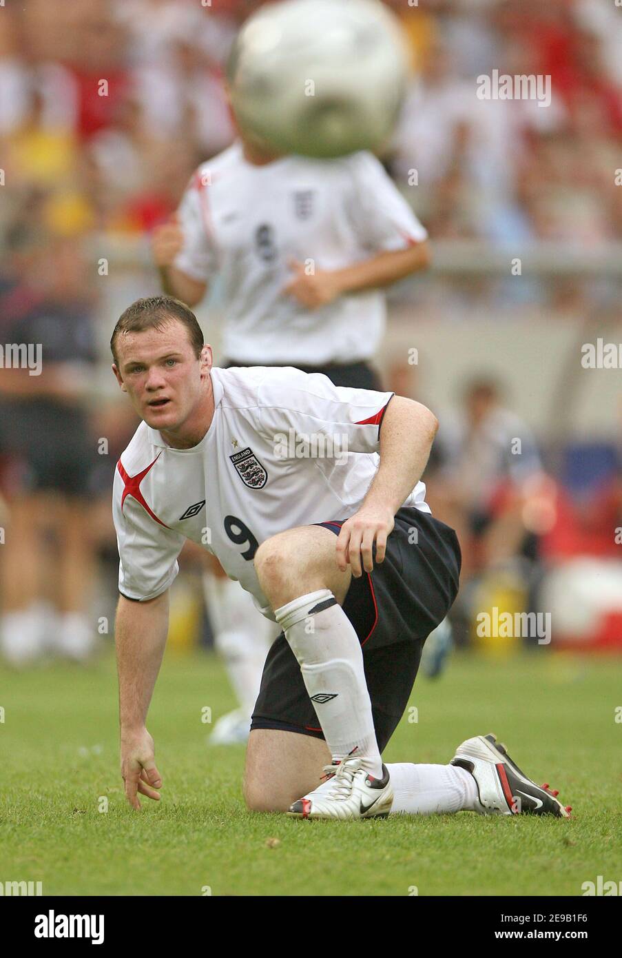 England's Wayne Rooney during the World Cup 2006, Second round, England ...