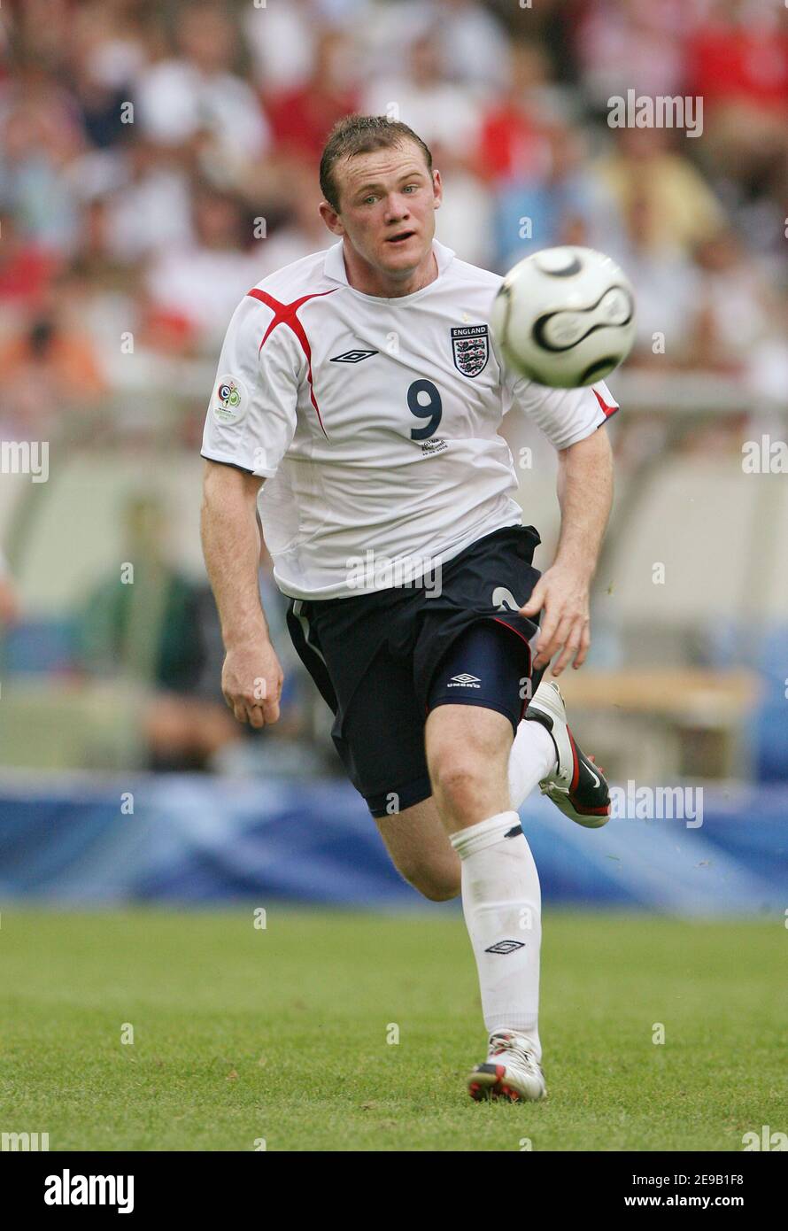 England's Wayne Rooney during the World Cup 2006, Second round, England ...