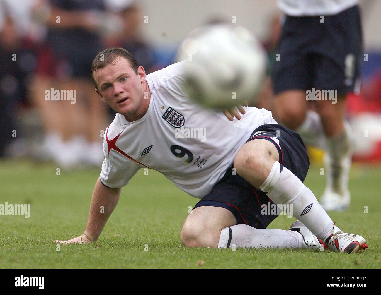 England's Wayne Rooney during the World Cup 2006, Second round, England ...