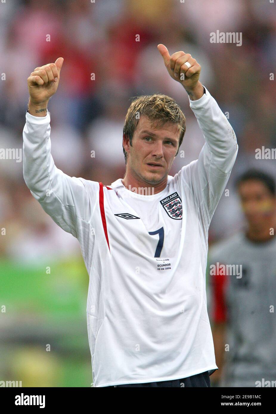 England's David Beckham during the World Cup 2006, Second round ...