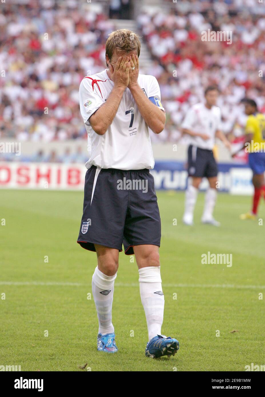 England's David Beckham during the World Cup 2006, Second round ...