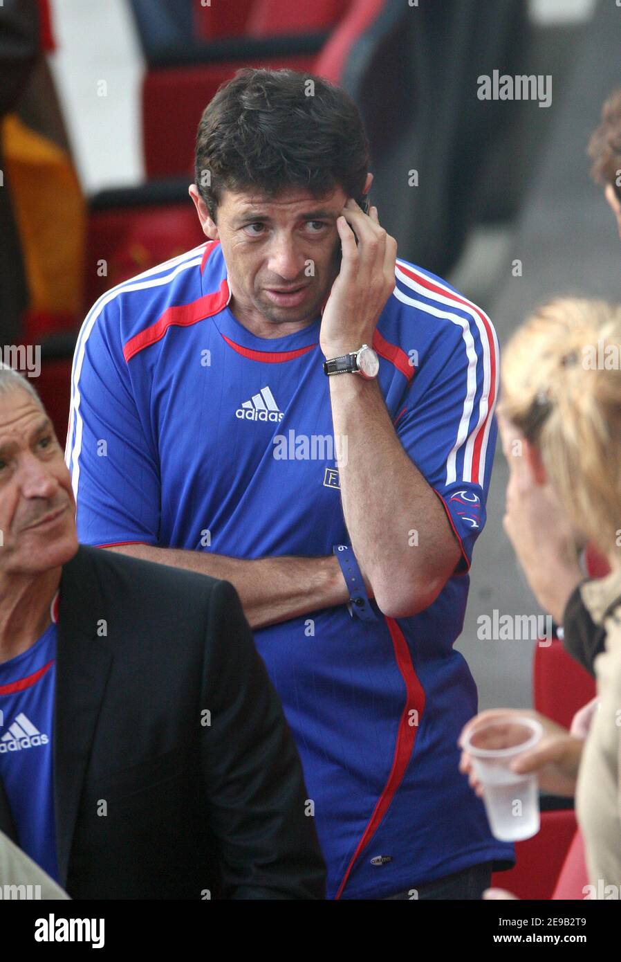 French singer Patrick Bruel during the World Cup 2006, Second round ...