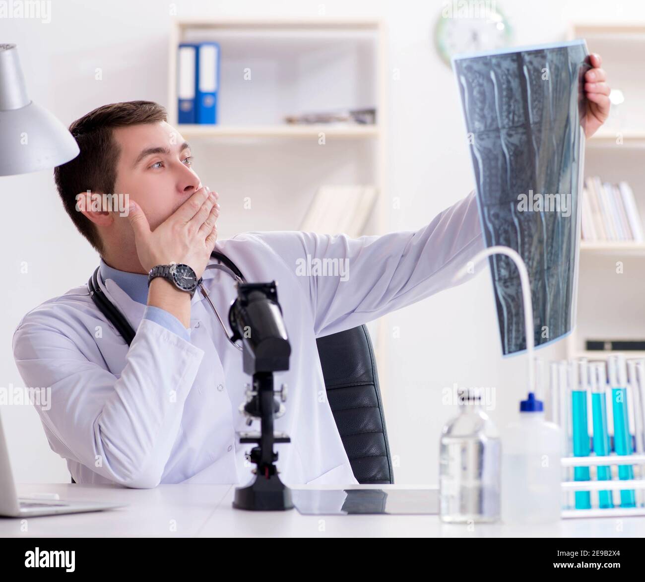 Lab looking at ct scan researcher hi-res stock photography and images ...
