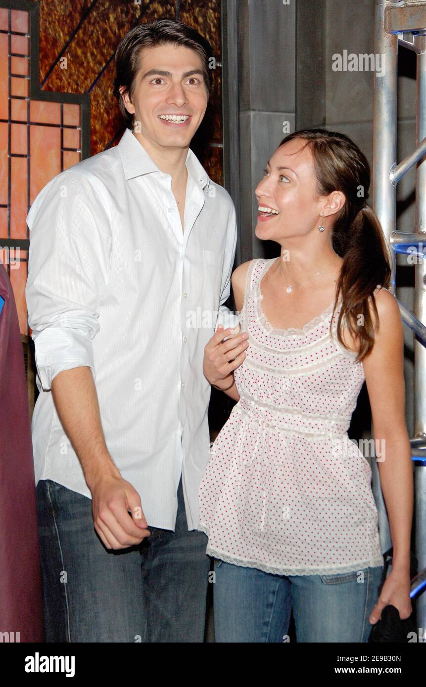 'Superman Returns' star Brandon Routh strikes poses with his girlfriend ...
