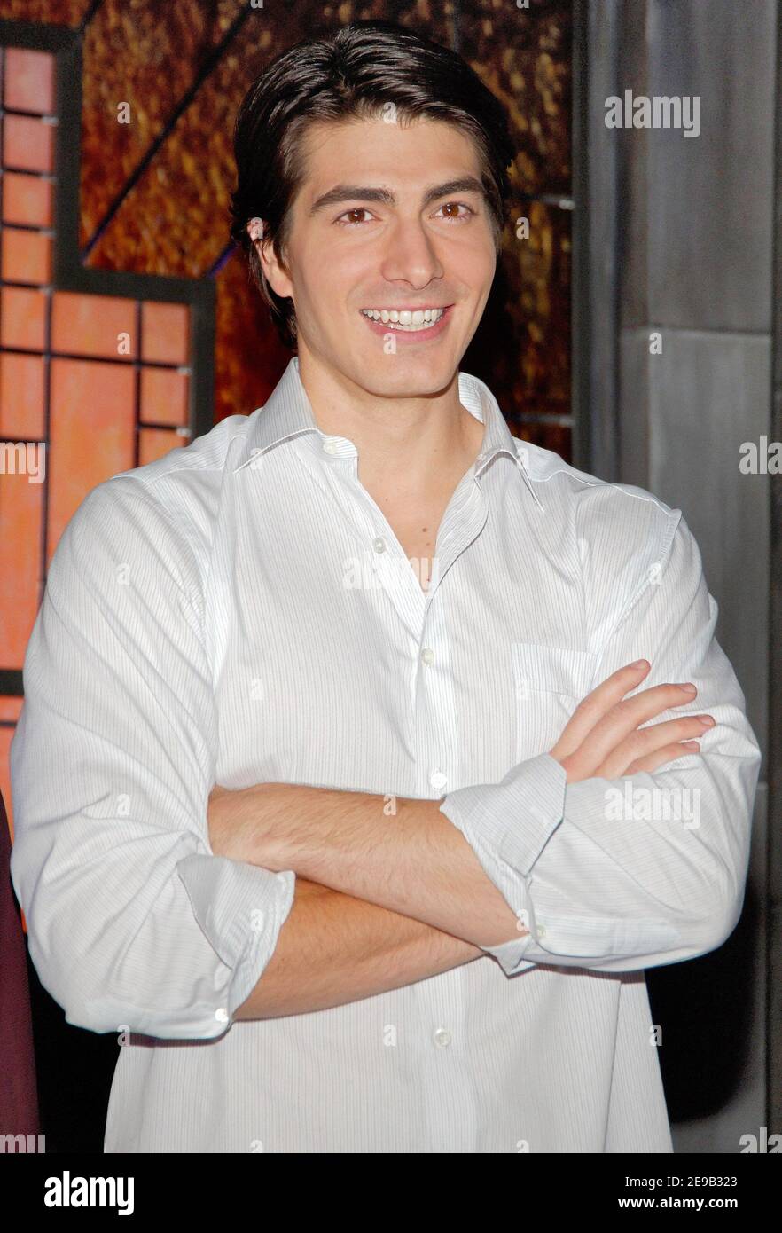 'Superman Returns' star Brandon Routh unveils the new Superman wax ...