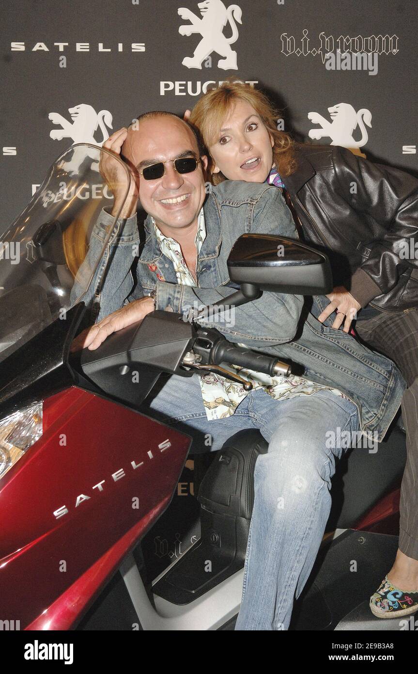 French TV journalist Karl Zero and his wife Daisy D'Errata attend the ...