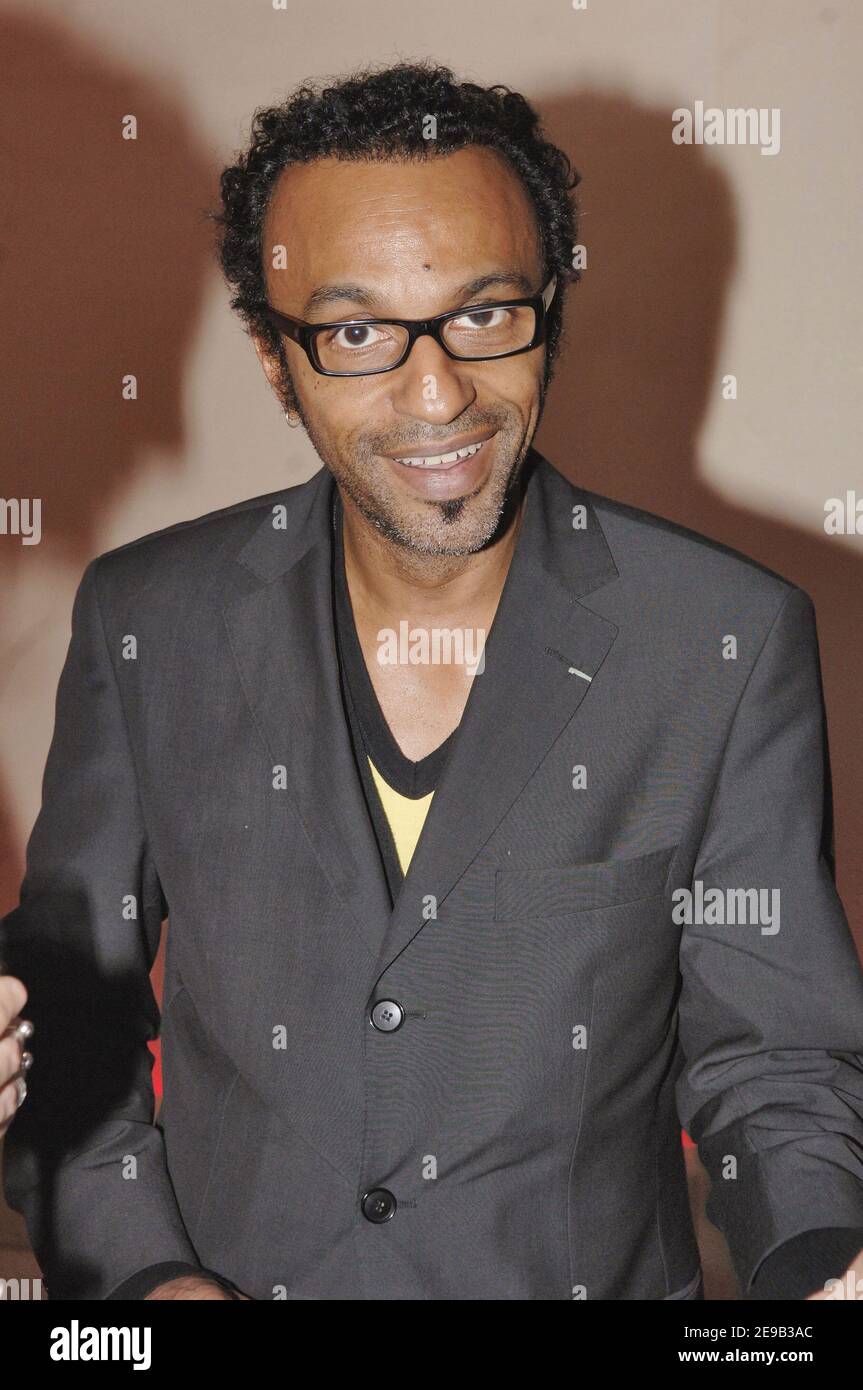 French musician Manu Katche attends the presentation of New Peugeot ...