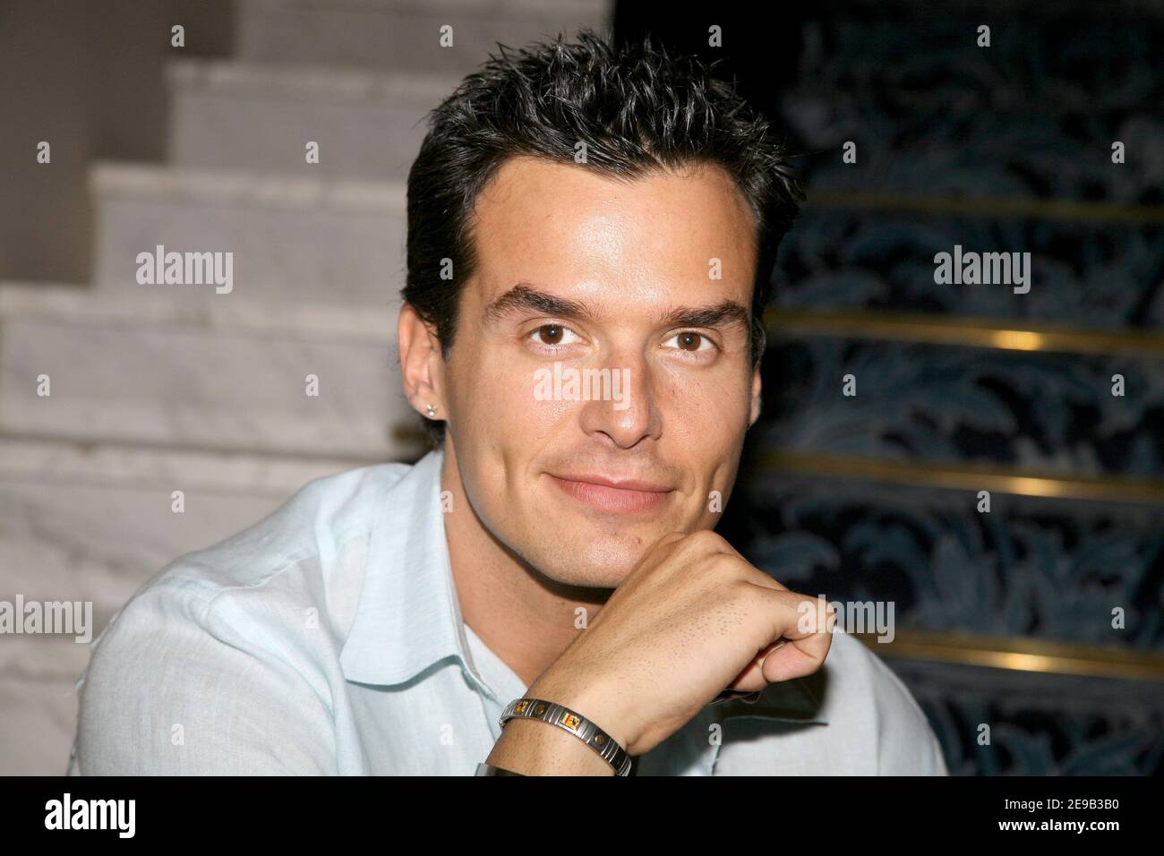 EXCLUSIVE. US actor Antonio Sabato Jr poses inside 'Hotel de Paris' in ...