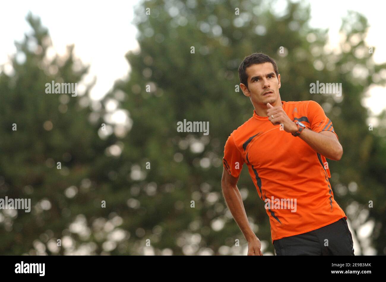 France's Mehdi Baala pictured during a Track and Field training session ...