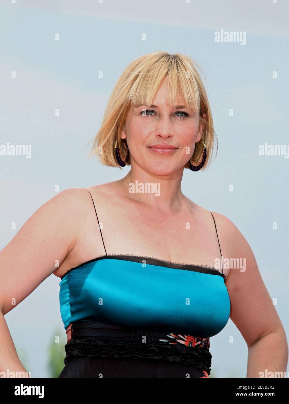 Newly wed US actress Patricia Arquette outside the Grimaldi Forum in ...