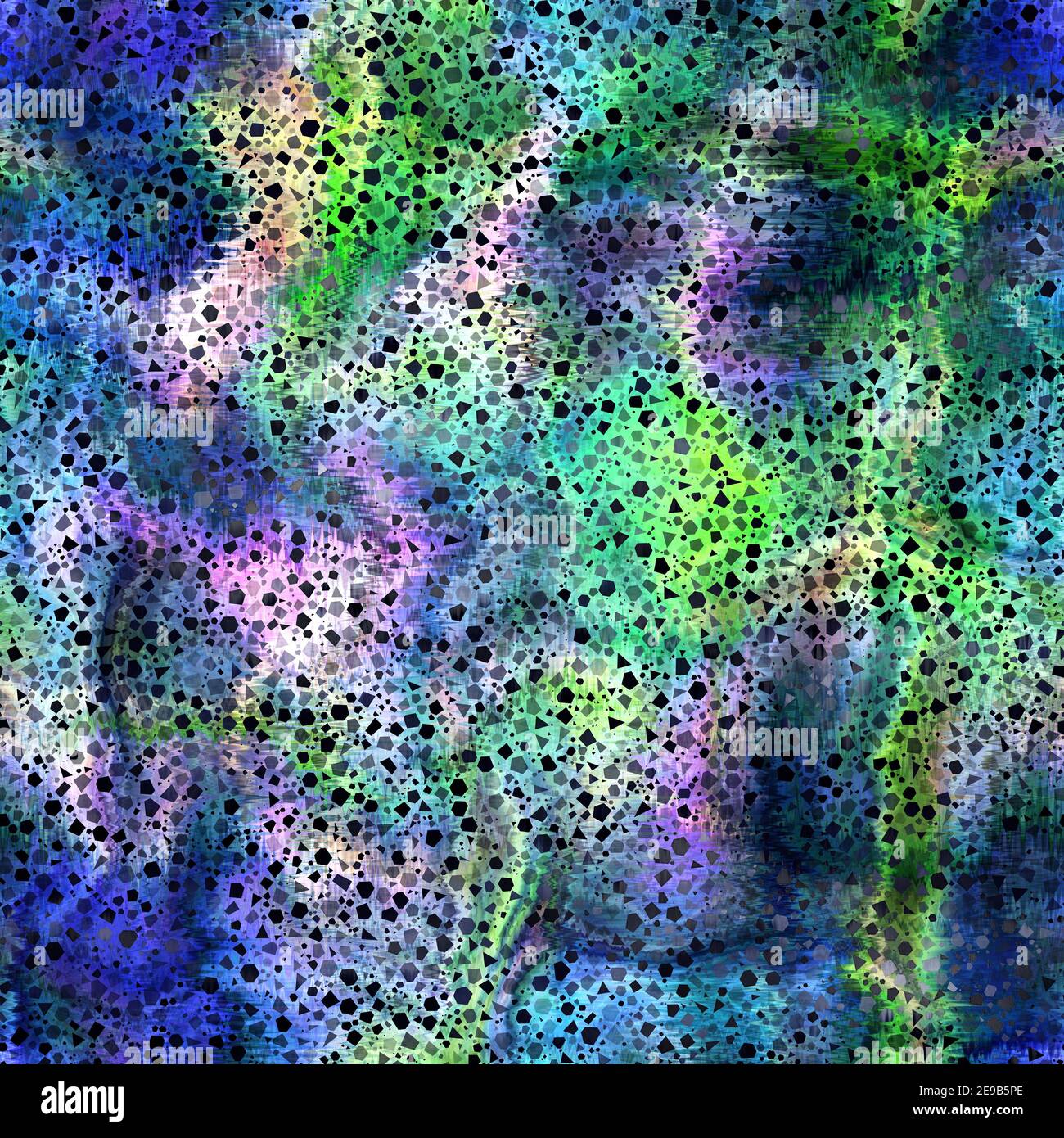Seamless abstract color blobs with terrazzo overlay Stock Photo - Alamy