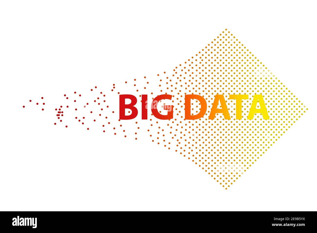 Concept big data processing center Cut Out Stock Images & Pictures - Alamy