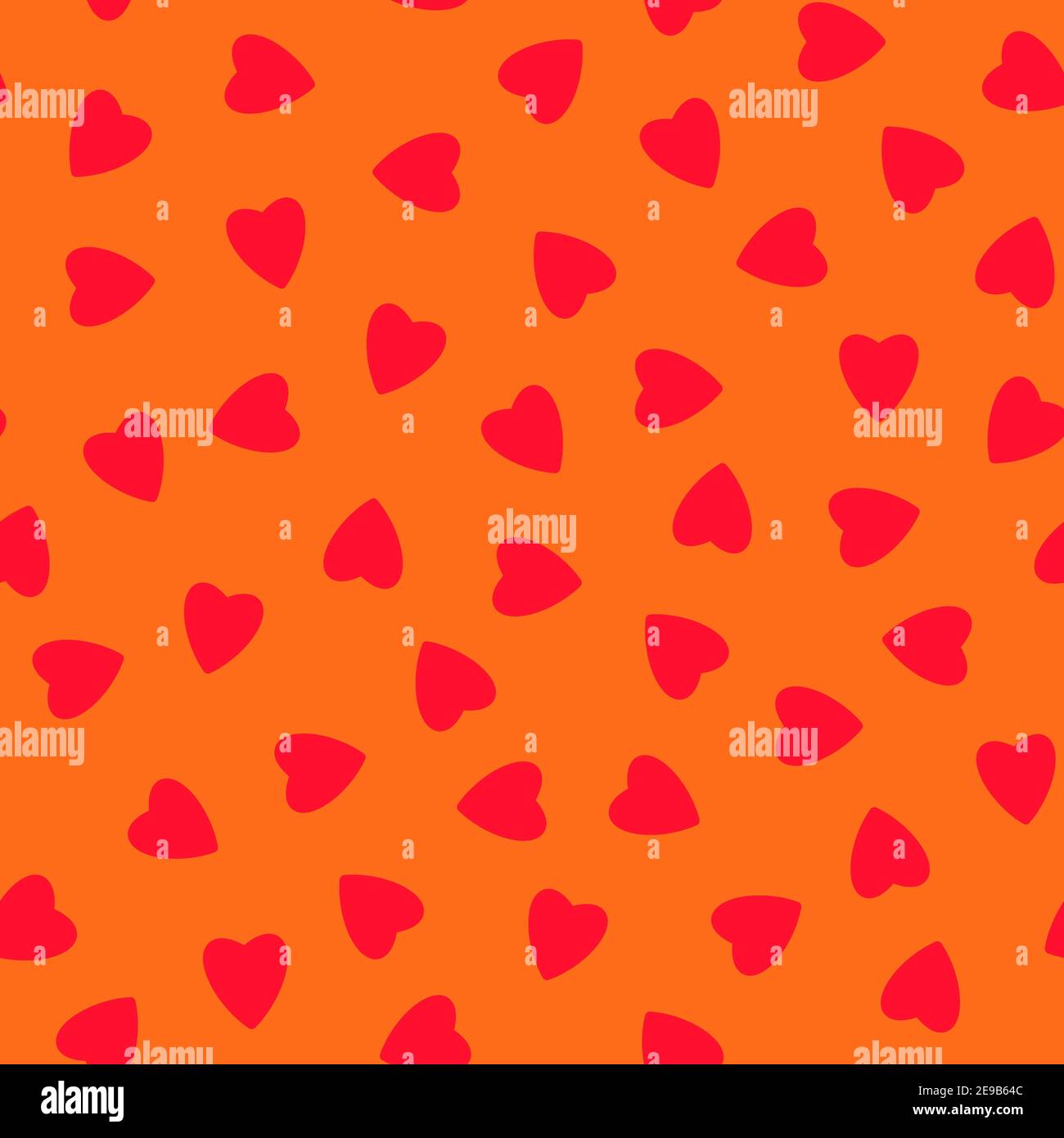 Simple hearts seamless pattern,endless chaotic texture made of tiny ...