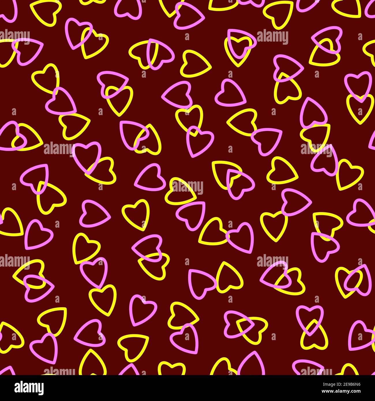 Simple heart seamless pattern,endless chaotic texture made tiny heart ...